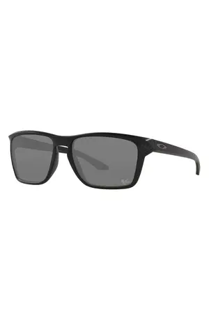 Oakley Sylas 57mm Prizm™ Rectangular Sunglasses - Shiny Black