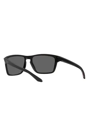 Oakley Sylas 57mm Prizm™ Rectangular Sunglasses - Shiny Black