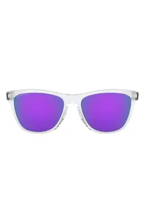 Oakley Oakley Frogskins Rectangular Sunglasses Clear/purple