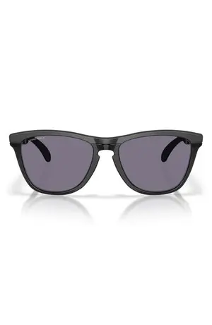 Oakley Frogskins Rectangular Sunglasses - Matte Black/prizm Grey