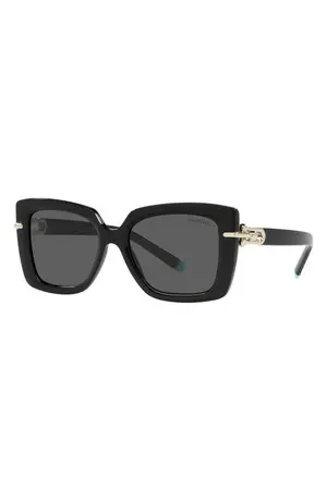 Tiffany & Co. 53mm Butterfly Sunglasses - Black