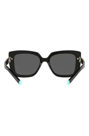 Tiffany & Co. 53mm Butterfly Sunglasses - Black