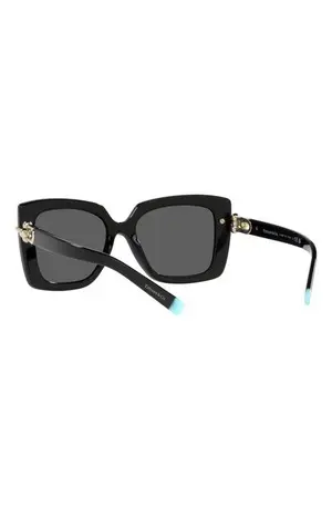 Tiffany & Co. 53mm Butterfly Sunglasses - Black