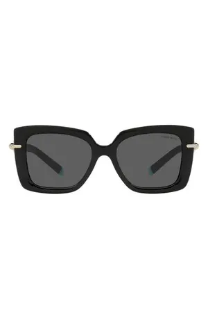 Tiffany & Co. 53mm Butterfly Sunglasses - Black