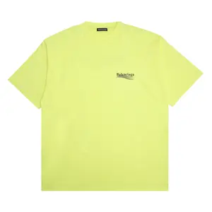 Balenciaga Oversized Logo T-shirt - Yellow