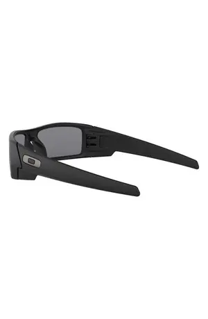Oakley Gascan® 60mm Polarized Rectangle Sunglasses - Black
