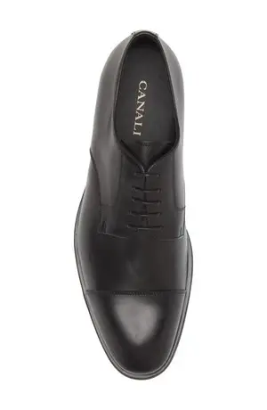 Canali Cap Toe Derby - Black