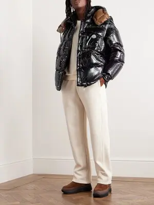 Moncler Karakorum Ripstop Hooded Down Jacket - Black