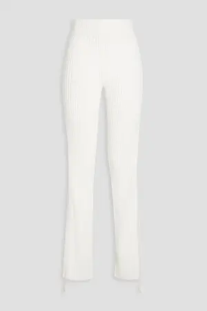 DION LEE Ribbed Flared Pants