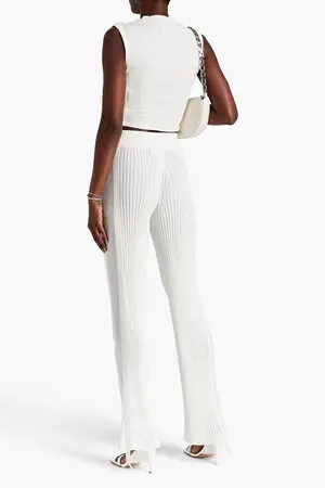 DION LEE Ribbed Flared Pants