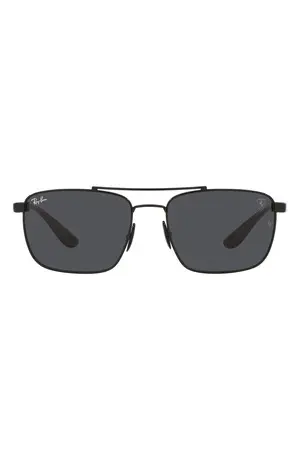 Ray-ban Ray-Ban 58mm Square Sunglasses Black