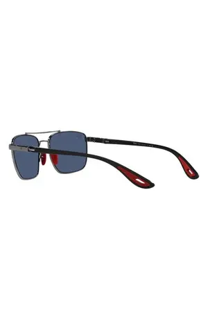 Ray-ban 58mm Square Sunglasses - Dark Blue