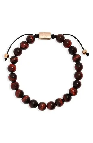 CLIFTON WILSON Tiger's-eye Slider Bracelet - Brown