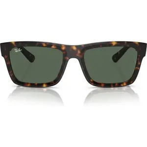 Ray-ban Warren 57mm Rectangular Sunglasses Havana