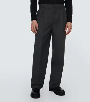 Versace Wool Straight Pants