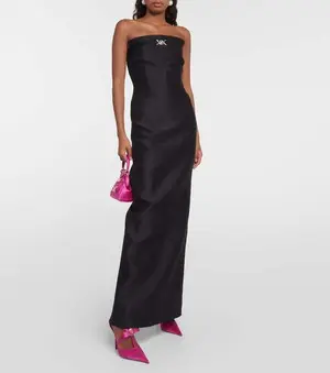 Versace Bow-detail Satin Pumps