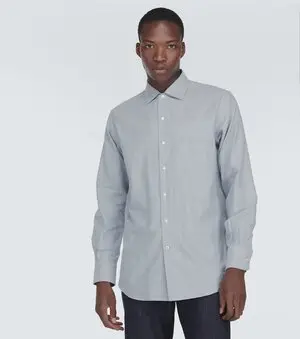 Loro Piana André Cotton Shirt - Blue