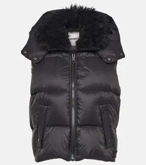 YVES SALOMON Shearling Trimmed Down Jacket