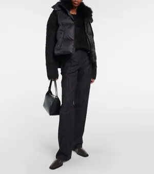 YVES SALOMON Shearling Trimmed Down Jacket