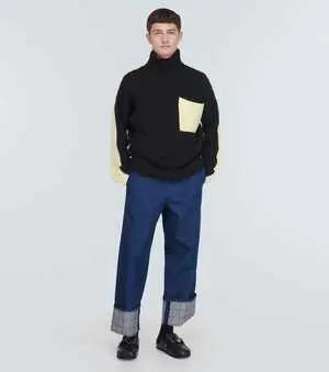 JW Anderson Turn Up Wide-leg Jeans