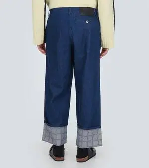 JW Anderson Turn Up Wide-leg Jeans