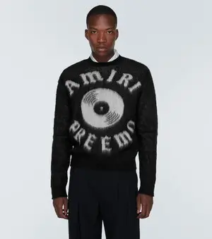 Amiri Logo Mohair Blend Sweater