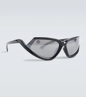 Balenciaga Side Xpander Cat Sunglasses - Black
