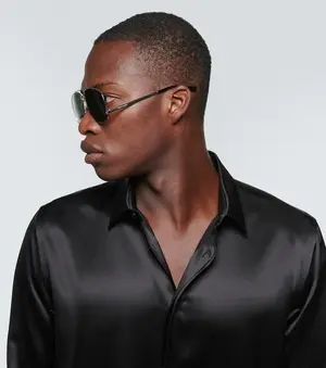Saint Laurent Sl 653 Leon Aviator Sunglasses