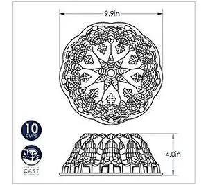 NORDICWARE Very Merry Bundt Pan