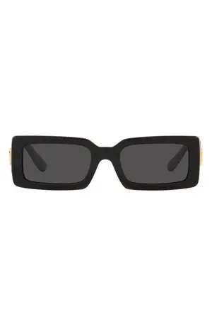 Dolce & Gabbana Dolce&Gabbana 53mm Rectangular Sunglasses Black