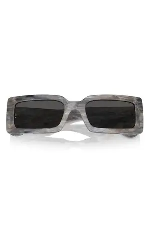 Dolce & Gabbana Dolce&Gabbana 53mm Rectangular Sunglasses Lite Grey