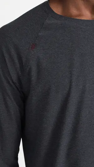 RHONE Reign Long Sleeve Tee - Black Heather