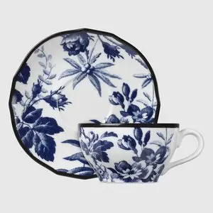 Gucci Herbarium Teacup And Saucer, Set Of Two - One-color