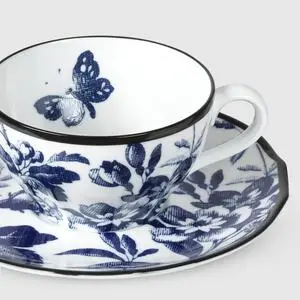 Gucci Herbarium Teacup And Saucer, Set Of Two - One-color