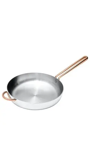 GREAT JONES Deep Cut 10-inch Stainless Steel Saute Pan In Metallic Silver