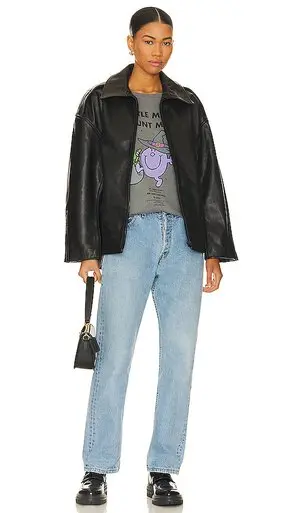 THE LAUNDRY ROOM Graphic Oversized Jersey T-shirt