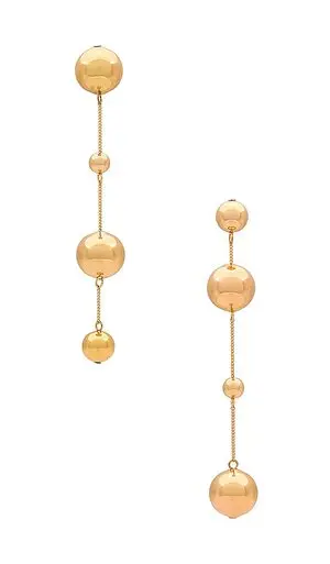 Cult Gaia Adrienne Earrings - Shiny Brass