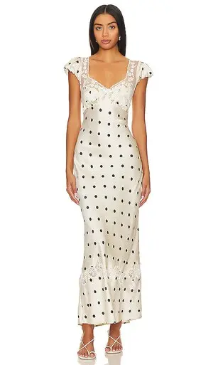 Free People Butterfly Babe Midi Dress - Tea Combo
