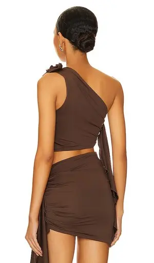 LOVERS AND FRIENDS Cordelia Top - Chocolate Brown