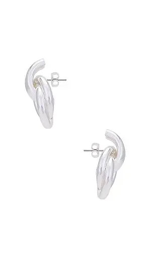 HEAVEN MAYHEM Mini Knot Earrings - Silver