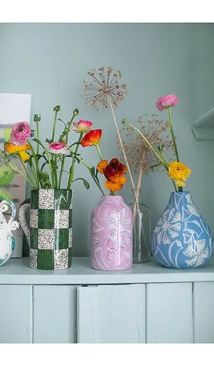 VAISSELLE Drop It Like Its Hot Vase In Baby Blue