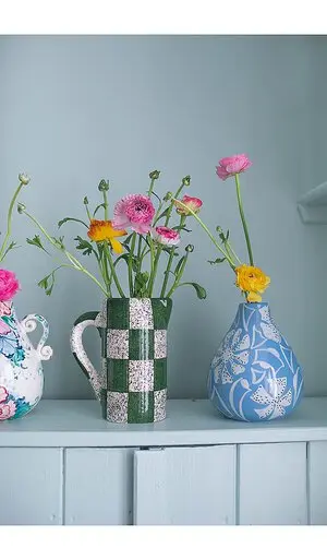 VAISSELLE Drop It Like Its Hot Vase In Baby Blue