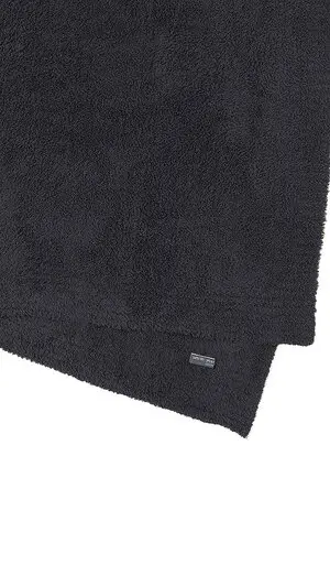 Barefoot Dreams Cozychic Throw In Black - Carbon