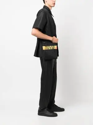 Versace Logo-print Zip-fastening Shoulder Bag