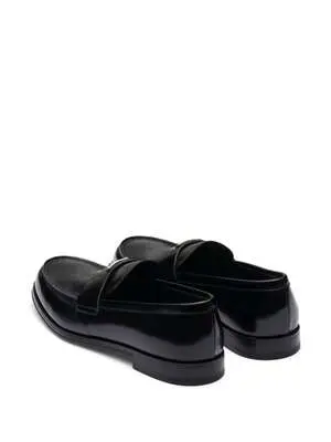 Prada Brushed Leather Loafers