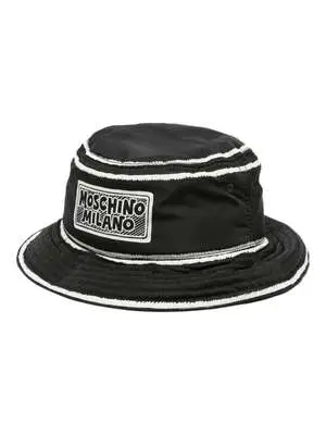 Moschino Logo-print Bucket Hat - Black