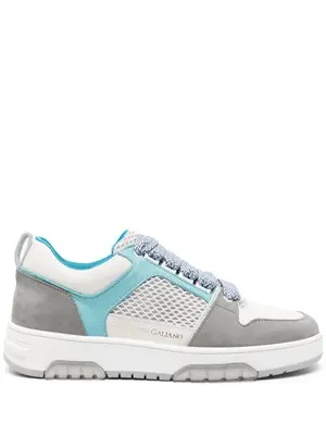 GIULIANO GALIANO Vyper Logo-print Leather Sneakers - Grey