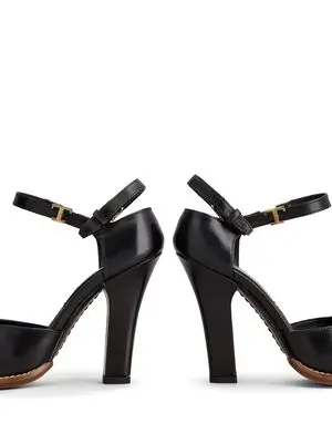 TOD'S Logo-plaque Leather Pumps