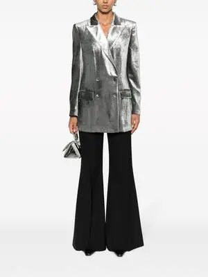 Alberta Ferretti Double-breasted Velvet Jacket