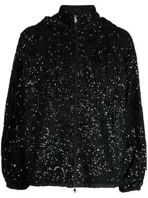Dice Kayek Sequin-embellished Bomber Jacket